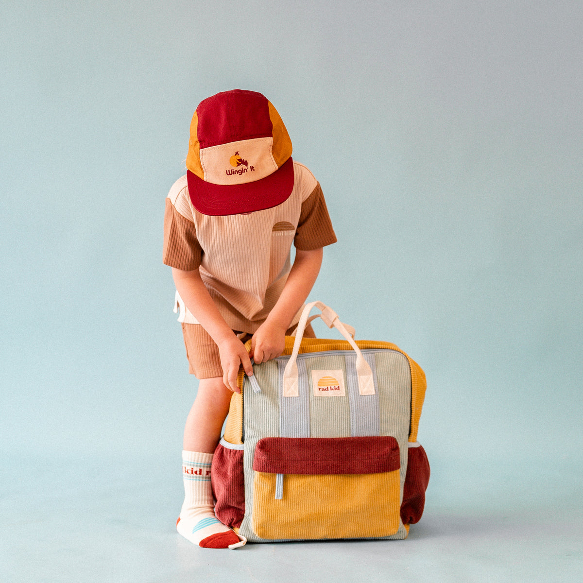 Corduroy Splice Eco Kids Backpack - Reef | Banabae