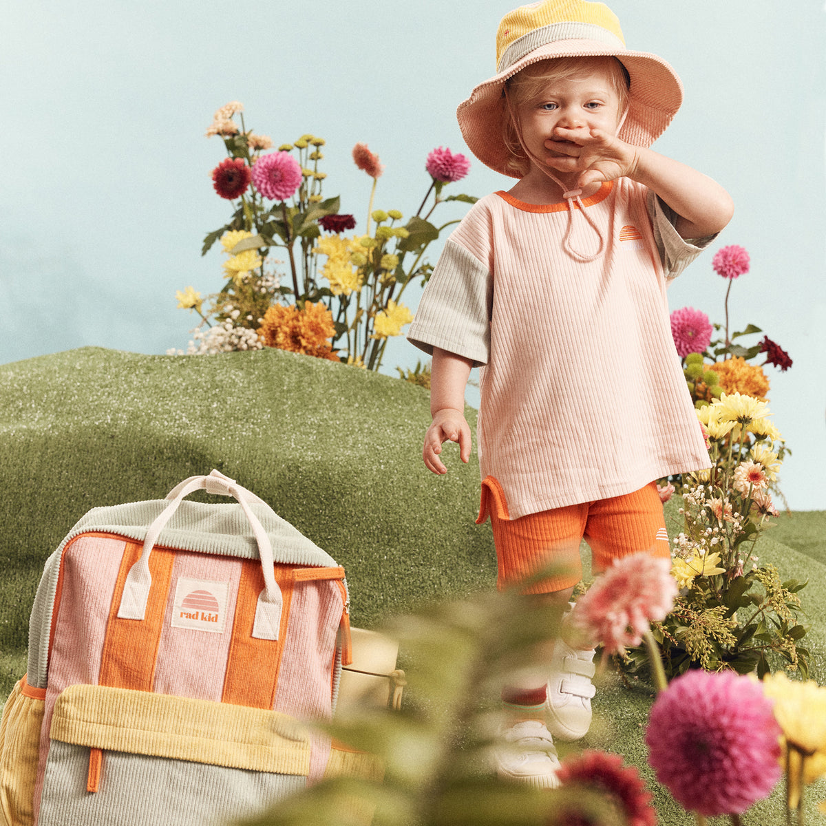 Corduroy Splice Eco Kids Backpack - Candy | Banabae