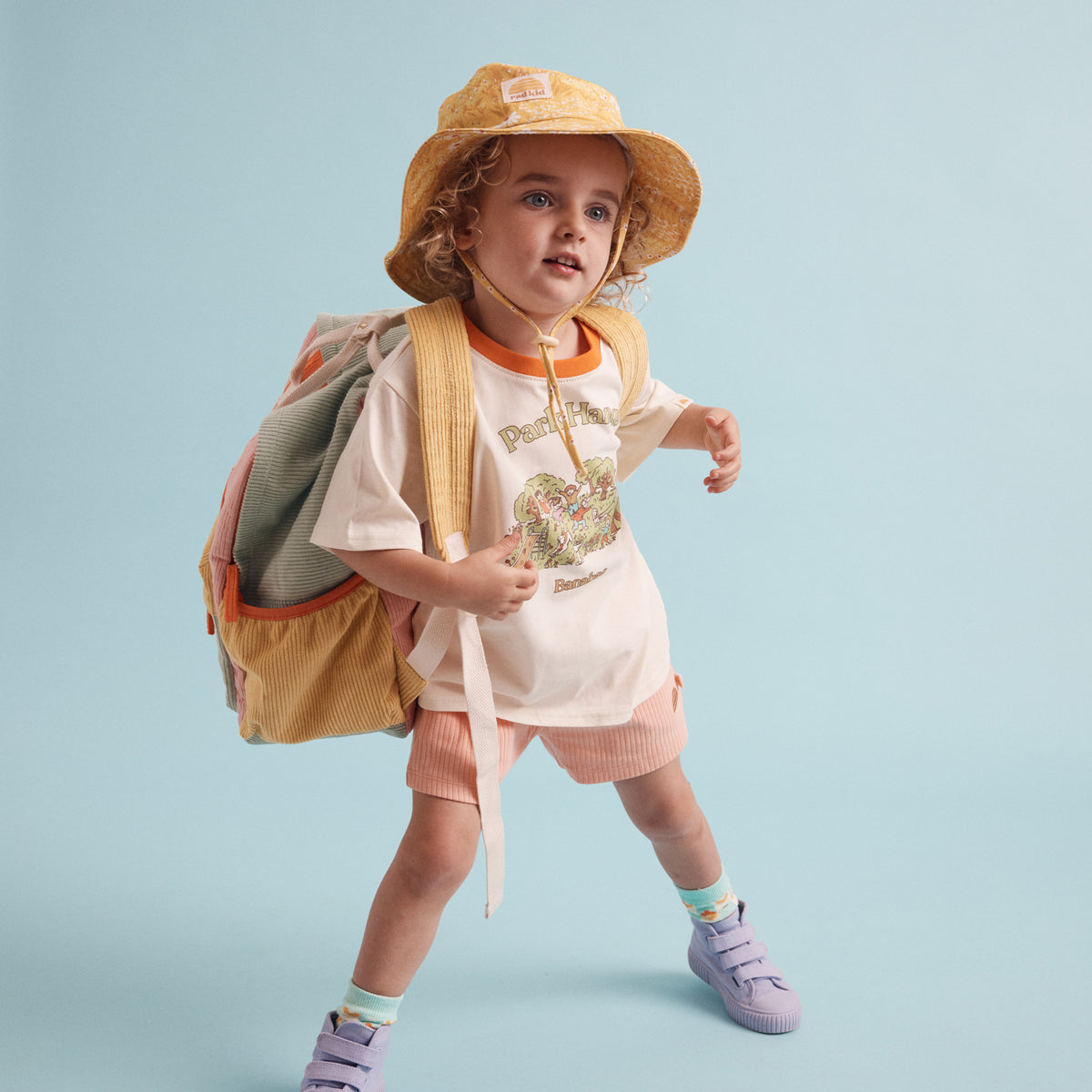 Corduroy Splice Eco Kids Backpack - Candy | Banabae