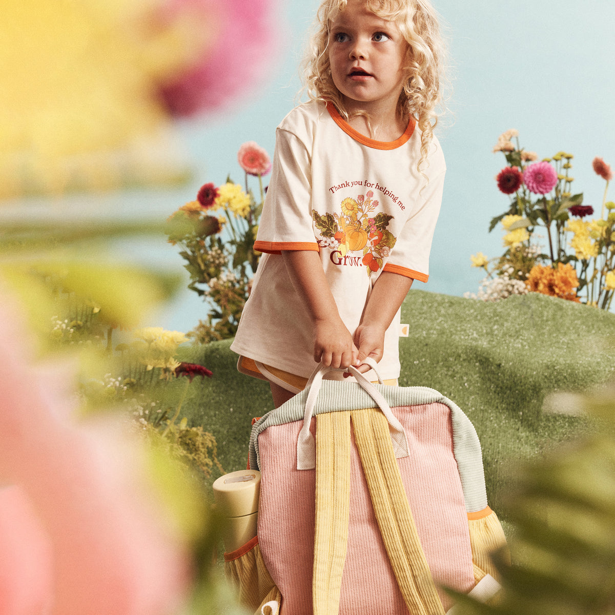 Corduroy Splice Eco Kids Backpack - Candy | Banabae