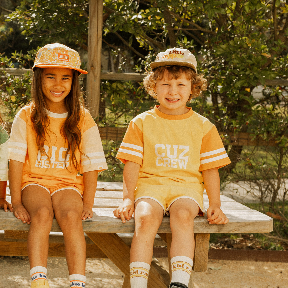 Cuz Crew Collegiate Tee - Yellow | Banabae