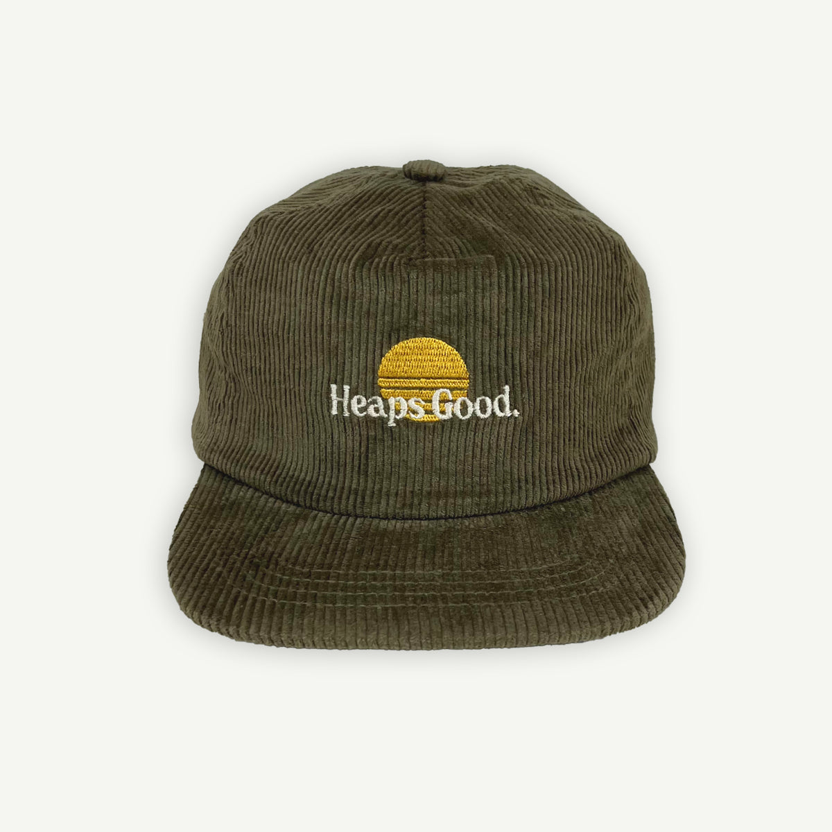 Heaps Good Kids Cord Cap - Khaki | Banabae