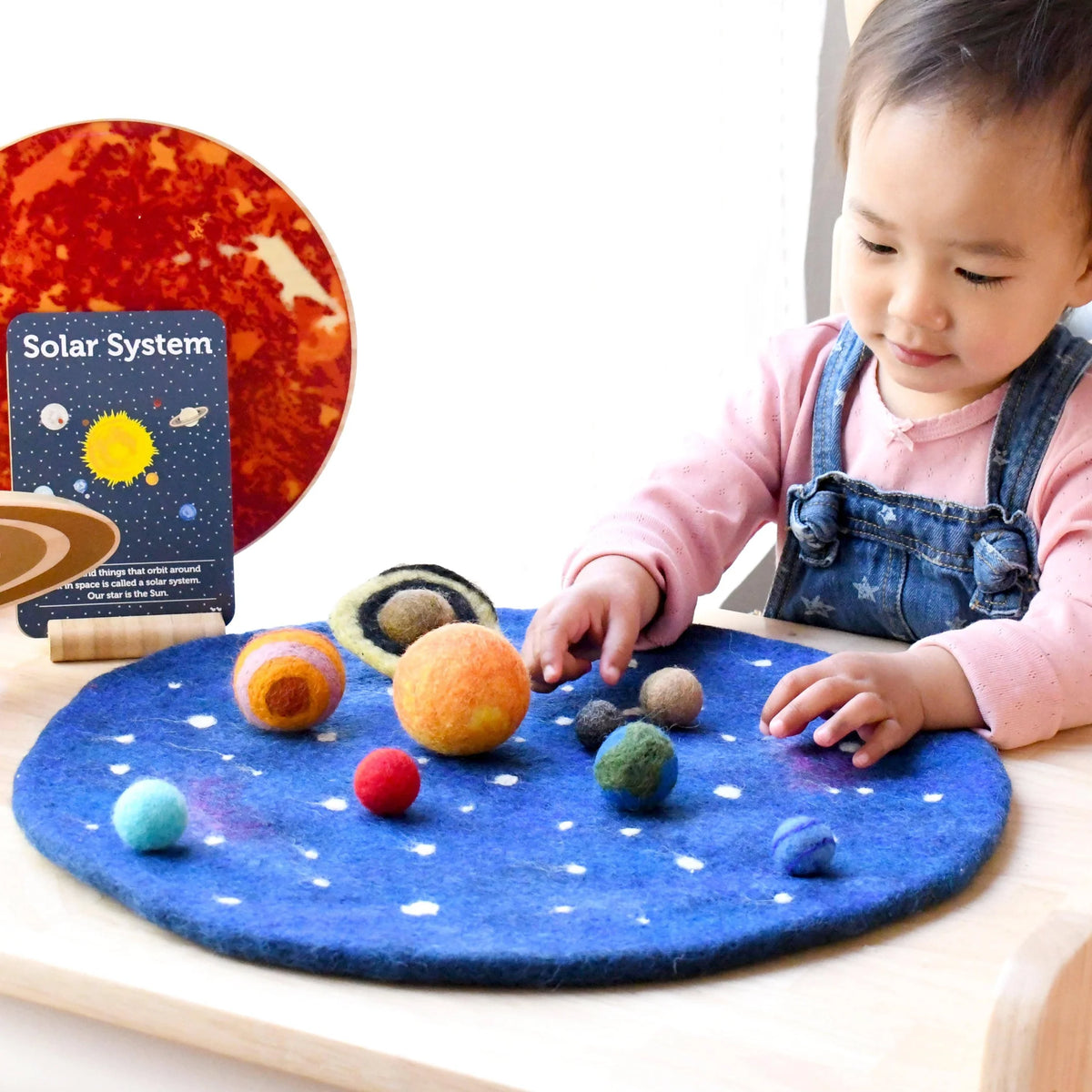 Solar System Outer Space Play Mat with Felt Planets | Banabae